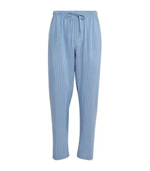 Zimmerli Pinstriped Pyjama Trousers - Blue
