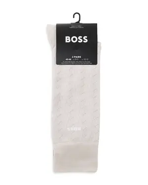 BOSS Mini Pin Crew Socks 2pk
