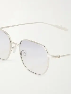 Barton Perreira Revere Square-frame Titanium Sunglasses - Silver