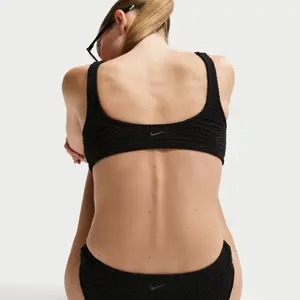 Nike Swim Shoreline Texture Hipster Bikini Bottom - Black