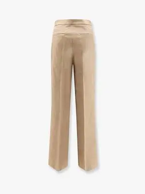Pinko Jacopone Linen And Viscose Trousers