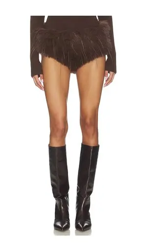 CULTNAKED Faux Fur Micro Shorts