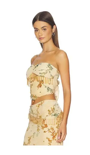 TIGER MIST Burnout Fringe Tube Top