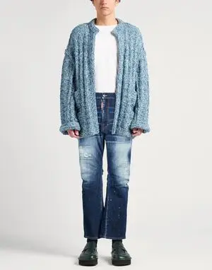 Dsquared2 Tapered Jeans With Leather Trim
