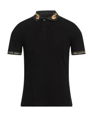 Versace Polo Shirt Size Cotton, Polyester, Elastane - Black