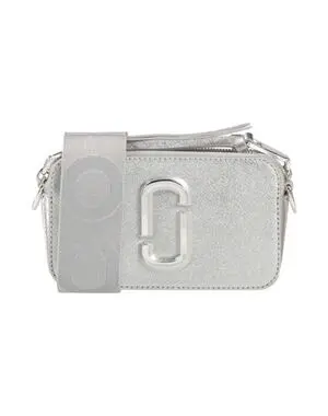 Marc Jacobs Leather Camera Bag With Adjustable Strap - Silver