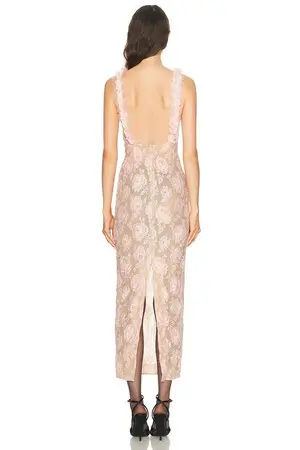 Alessandra Rich Lace Slip Dress