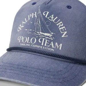 Ralph Lauren Twill Trucker Cap With Graphic