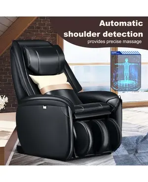 COSTWAY Massage Chair Full Body Sl Track Zero Gravity With Pillow Reversible Footrest Heat