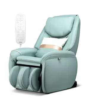 COSTWAY Massage Chair Full Body Sl Track Zero Gravity With Pillow Reversible Footrest Heat - Green