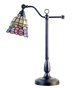 DALE TIFFANY De Anza 24" Handmade Tiffany Desk Lamp