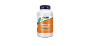 NOW FOODS Magnesium Glycinate With Bioperine - Off White