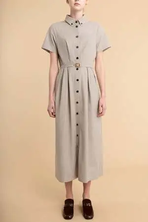 Tess Lorenz Shirt Dress In Italian Cotton