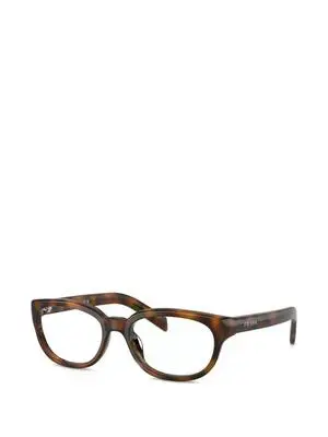 Prada Tortoiseshell Round Frame Glasses