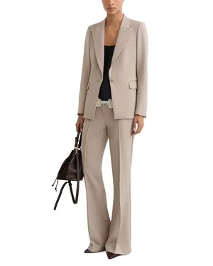 REISS Single Breasted Blazer - Stone Neutral