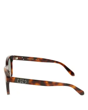 FERRAGAMO Rectangular Sunglasses, 54mm - Tortoise