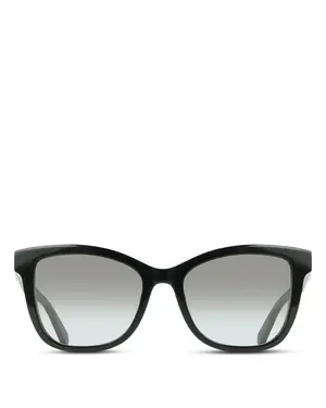 FERRAGAMO 54mm Rectangular Sunglasses - Black