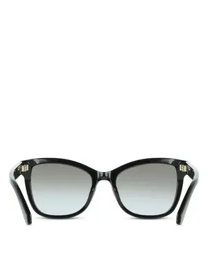 FERRAGAMO 54mm Rectangular Sunglasses - Black