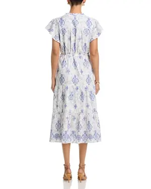 Tommy Bahama Noble Pineapple Midi Dress - White