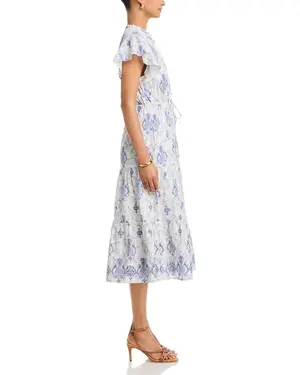 Tommy Bahama Noble Pineapple Midi Dress - White