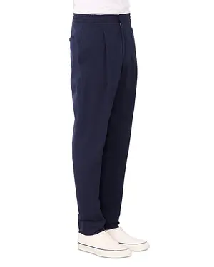 Officine Générale Drew Cotton Seersucker Trousers - Dark Navy