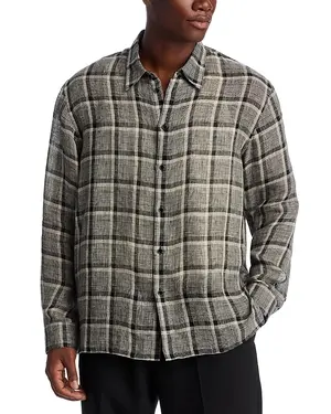 Helmut Lang Relaxed Check Shirt - Black/cream