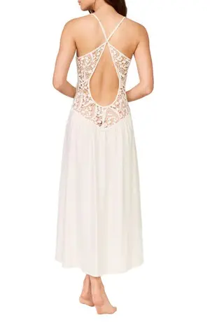Rya Collection Isles Charmeuse & Venetain Lace Nightgown