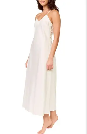 Rya Collection Isles Charmeuse & Venetain Lace Nightgown