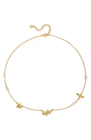 LA MENO Hive Chain Necklace - Gold