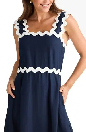 BRAVE+TRUE Marlo Rickrack Sundress