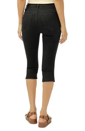 SILVER JEANS CO. Isbister Modern Capri Jeans - Black