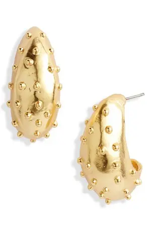 KARINE SULTAN Ladybug J-hoop Earrings - Gold