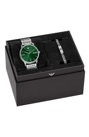Emporio Armani Minimalist Bracelet Watch Set