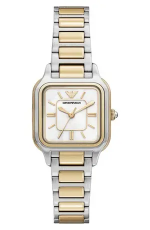 Emporio Armani Mother-of-pearl Bracelet Watch - Silver