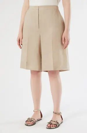 Marina Rinaldi Nodino Linen Shorts