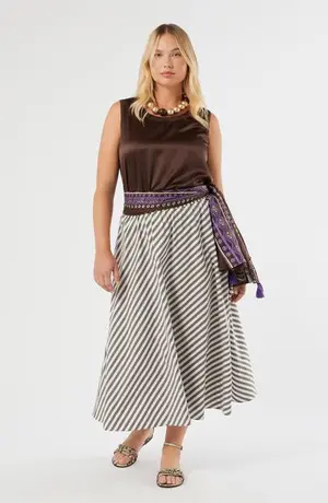 Marina Rinaldi Mrs Donnola Mixed Media Tank