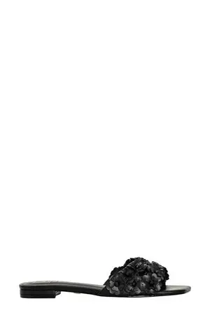 SHU SHOP Camellia Slide Sandal - Black