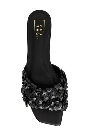SHU SHOP Camellia Slide Sandal - Black