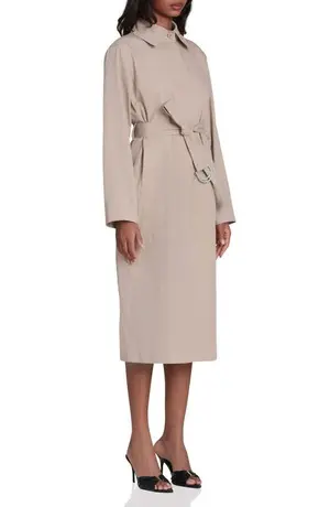 Avec Les Filles Minimalist Trench Coat - Camel
