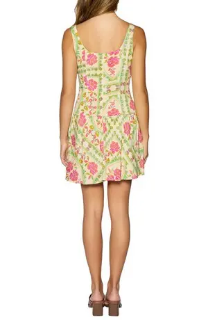 LOST + WANDER Fiesta Flora Sleeveless Mini Dress