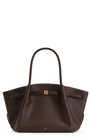 Jw Pei Medium Hana Faux Leather Tote - Dark Brown
