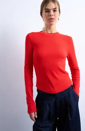 Topshop Curved Hem T-shirts For Women