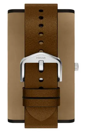 Fossil Archival Big Tic® Anadigi Strap Watch - Brown