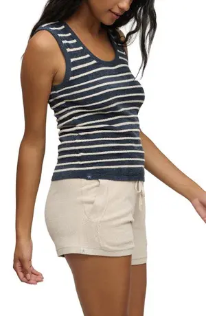 Barefoot Dreams Cozychic Ultra Lite Stripe Textured Pajama Tank