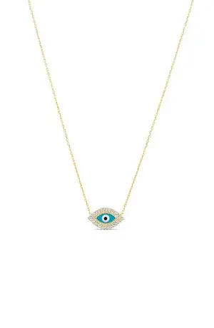 SHYMI Evil Eye Pendant Necklace - Gold