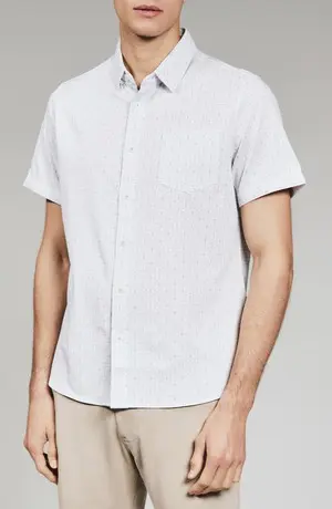 7 Diamonds Bishop Short Sleeve Button-down Shirt