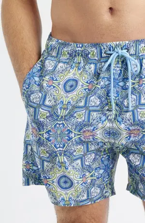 BOARDIES Tropical Floral Swim Trunks - Multi