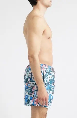 BOARDIES City Print Mid-length Swim Trunks - Multi