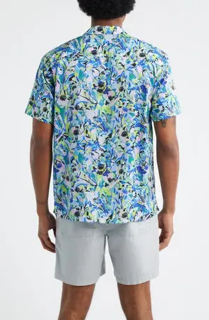 BOARDIES Floral Print Camp Shirt