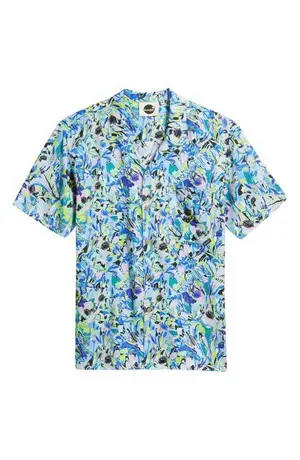 BOARDIES Floral Print Camp Shirt